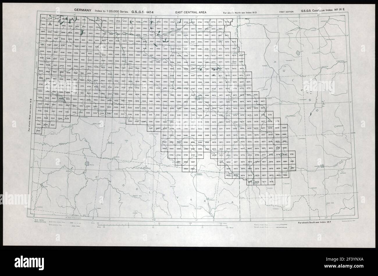 GERMANY INDEX SHEETS MAP 1944 Stock Photo - Alamy