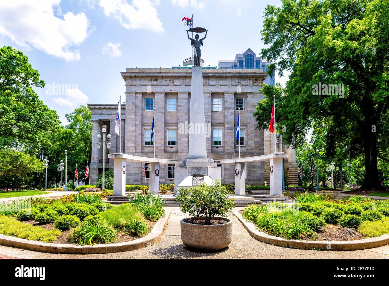 Raleigh, USA - May 12, 2018: North Carolina Veteran's Monument memorial ...