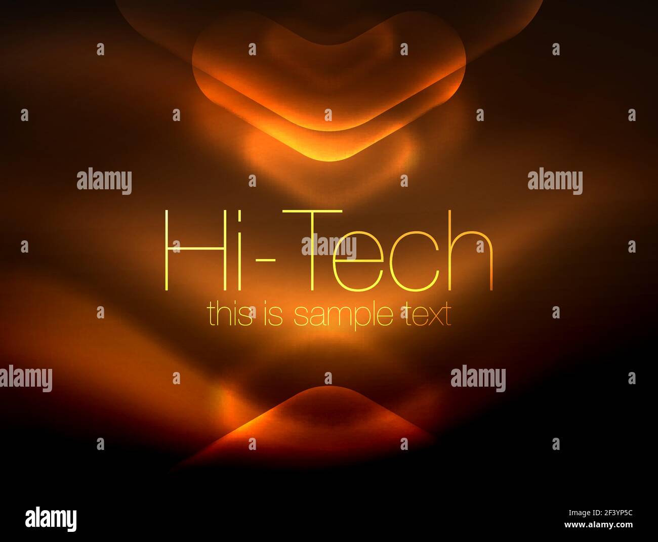 Blurred arrows in dark space. Neon pointers, glass glossy design ...