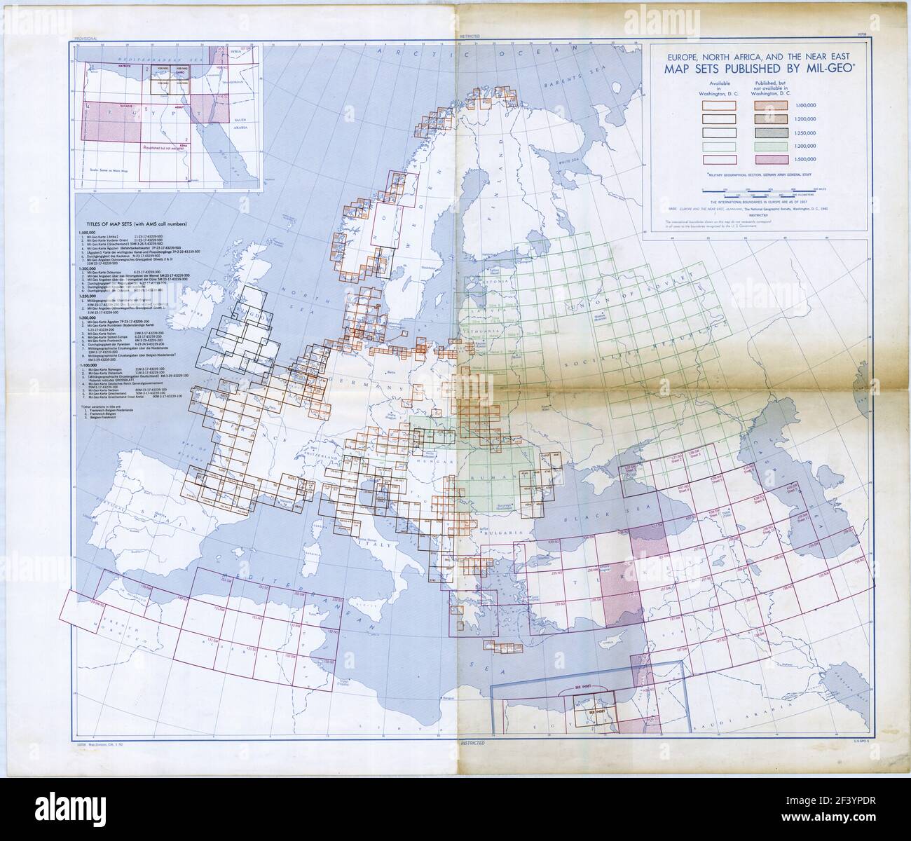 1950s map europe hi-res stock photography and images - Alamy