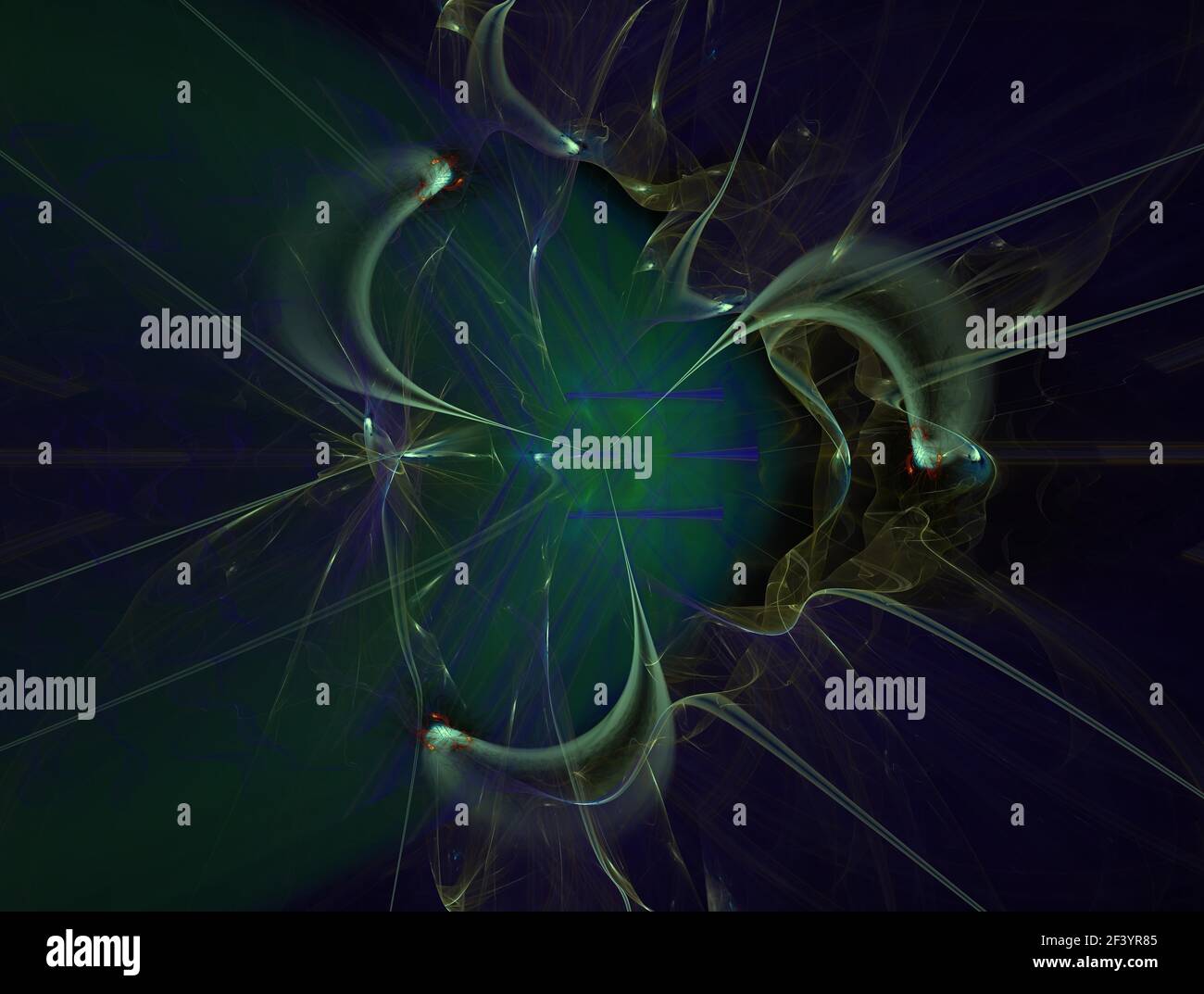 Imaginatory lush fractal texture generated image abstract background ...