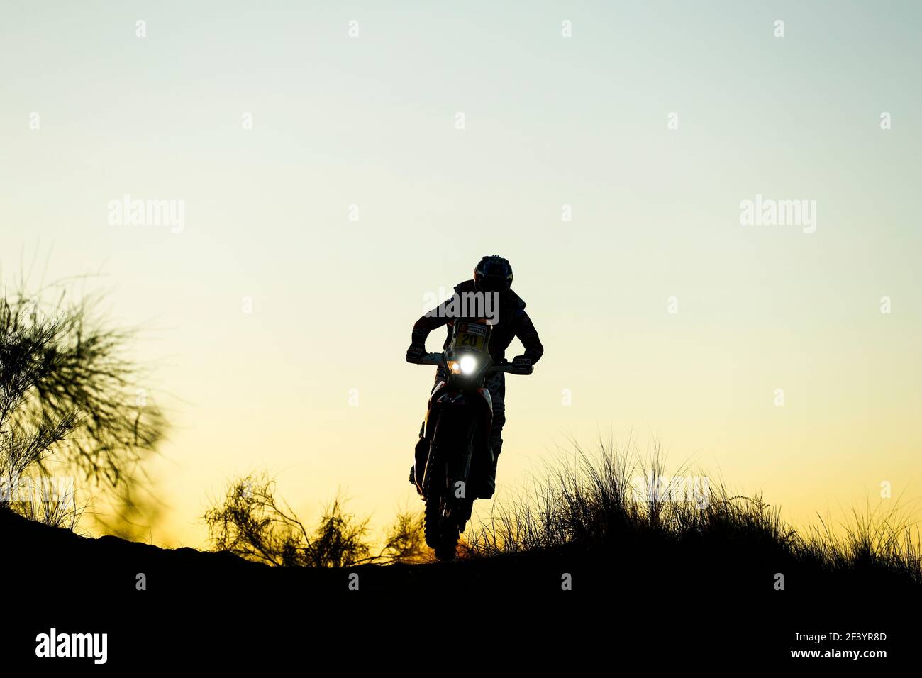 20 BRABEC RICKY (USA), HONDA, moto, bike, action during the Dakar 2018 ...