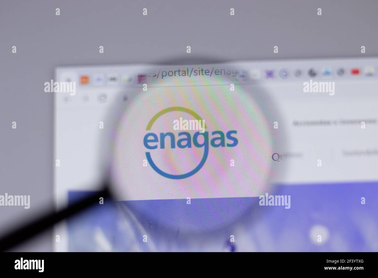 Enagas logo hi-res stock photography and images - Alamy