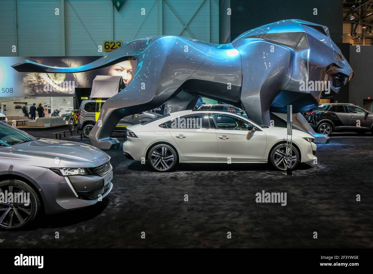 Peugeot 508 First Edition during the International Motorshow of Geneva ...