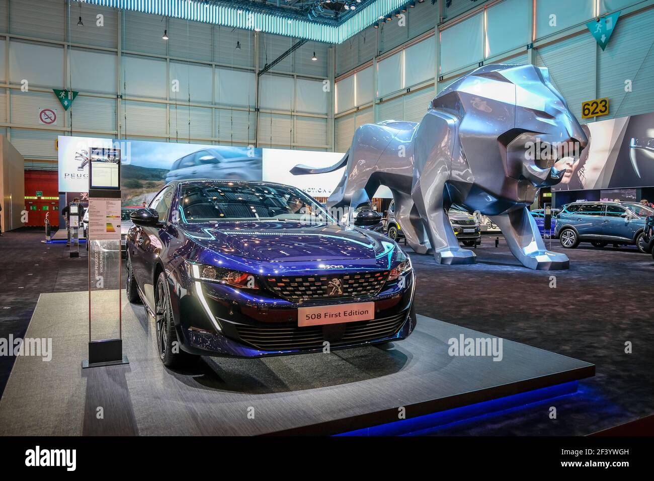 Peugeot 508 First Edition during the International Motorshow of Geneva ...