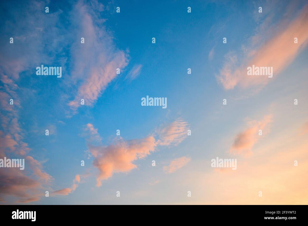 Beautiful sky with cloud before sunset Stock Photo - Alamy