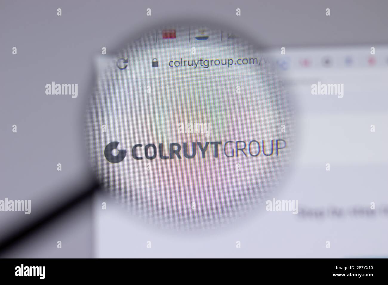 New York, USA - 18 March 2021: Colruyt Group company logo icon on ...