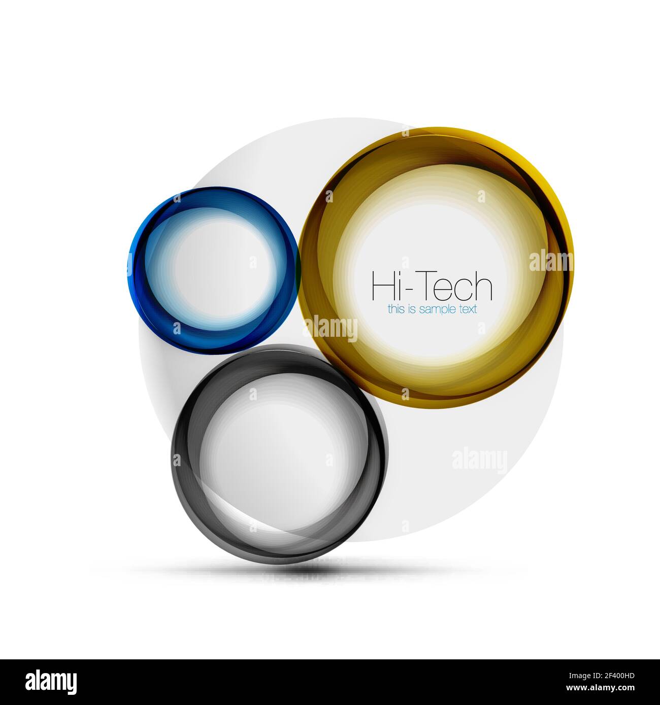Circle web layout - digital techno spheres - web banner, button or icon ...