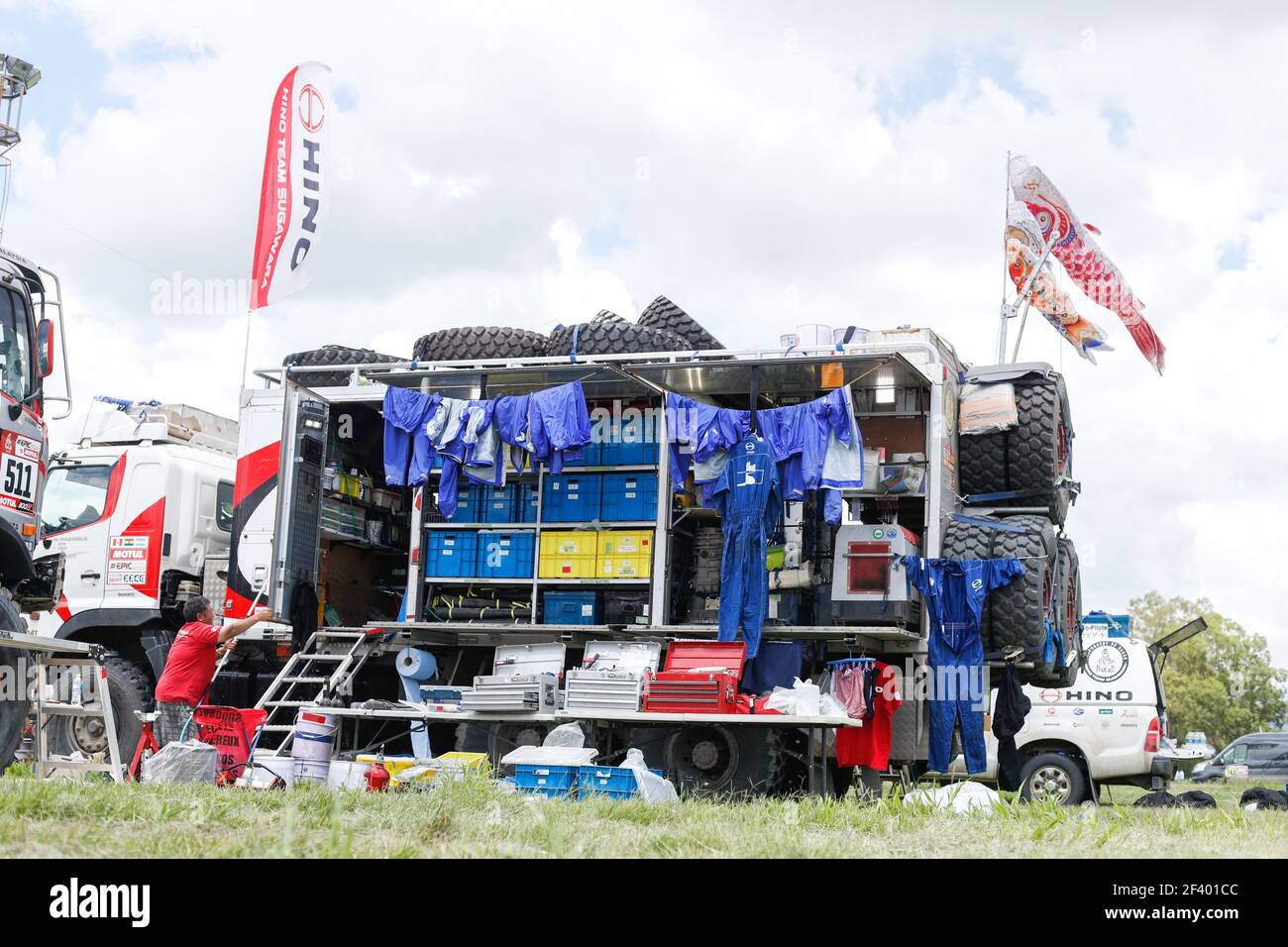 Bivouac, during the Dakar 2018, Stage 9 Tupiza to Salta, Bolivia ...