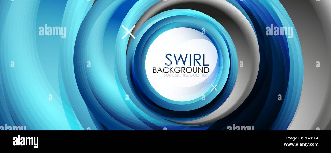 Spiral swirl flowing lines 3d vector abstract background. Spiral swirl ...