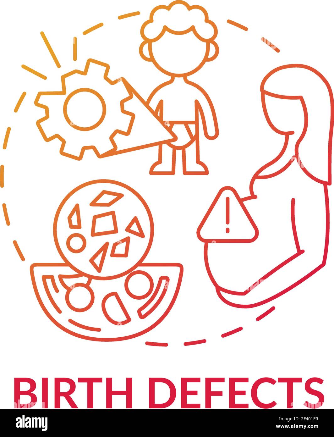 Birth Defects Concept Icon Stock Vector Image And Art Alamy