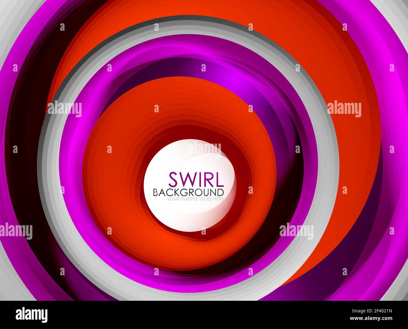 Spiral swirl flowing lines 3d vector abstract digital motion background ...