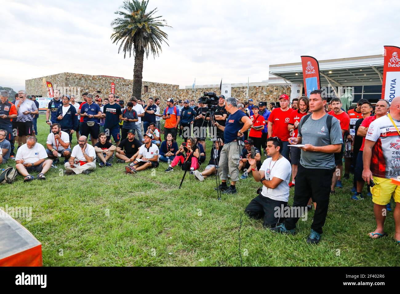 Breifing, during the Dakar 2018, Stage 10 Salta to Belen, Argentina ...