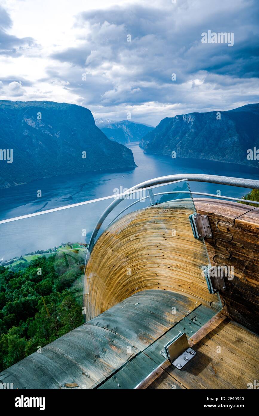 Stegastein Lookout Beautiful Nature Norway Stock Photo - Alamy