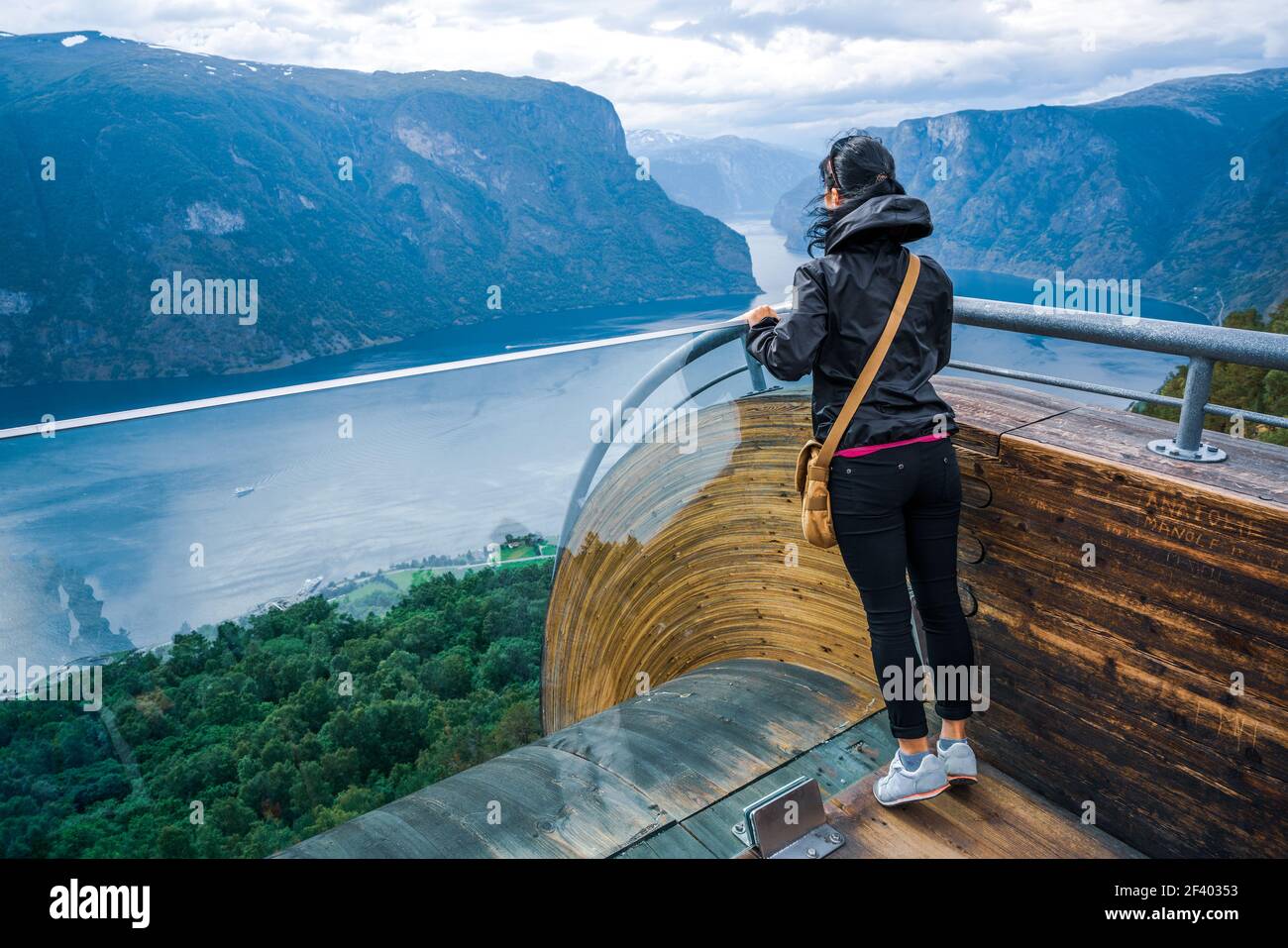 Stegastein Lookout Beautiful Nature Norway observation deck view ...