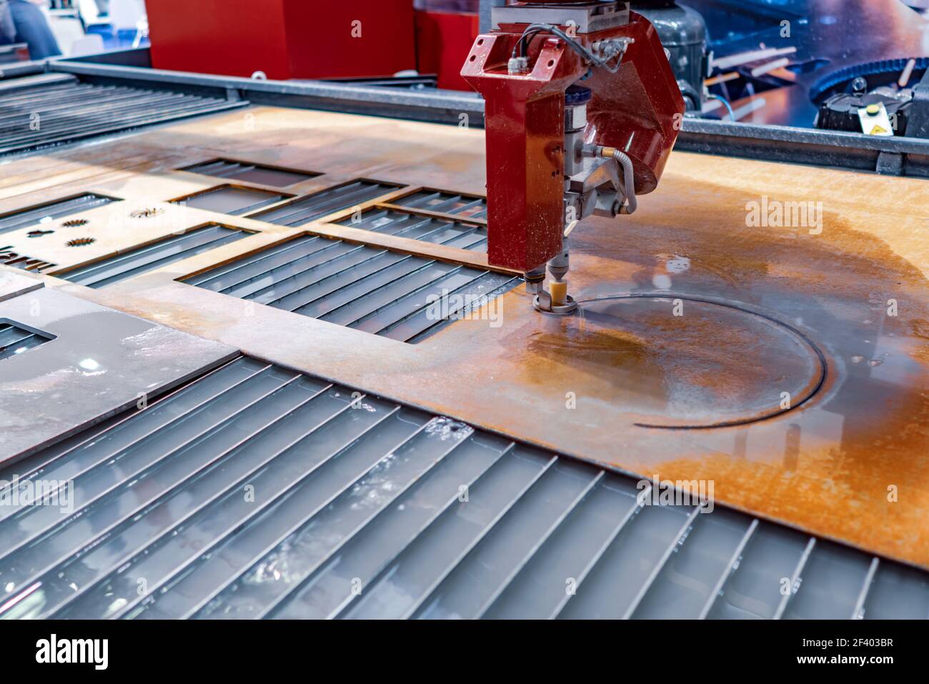 CNC water jet cutting machine. CNC water jet cutting machine modern ...