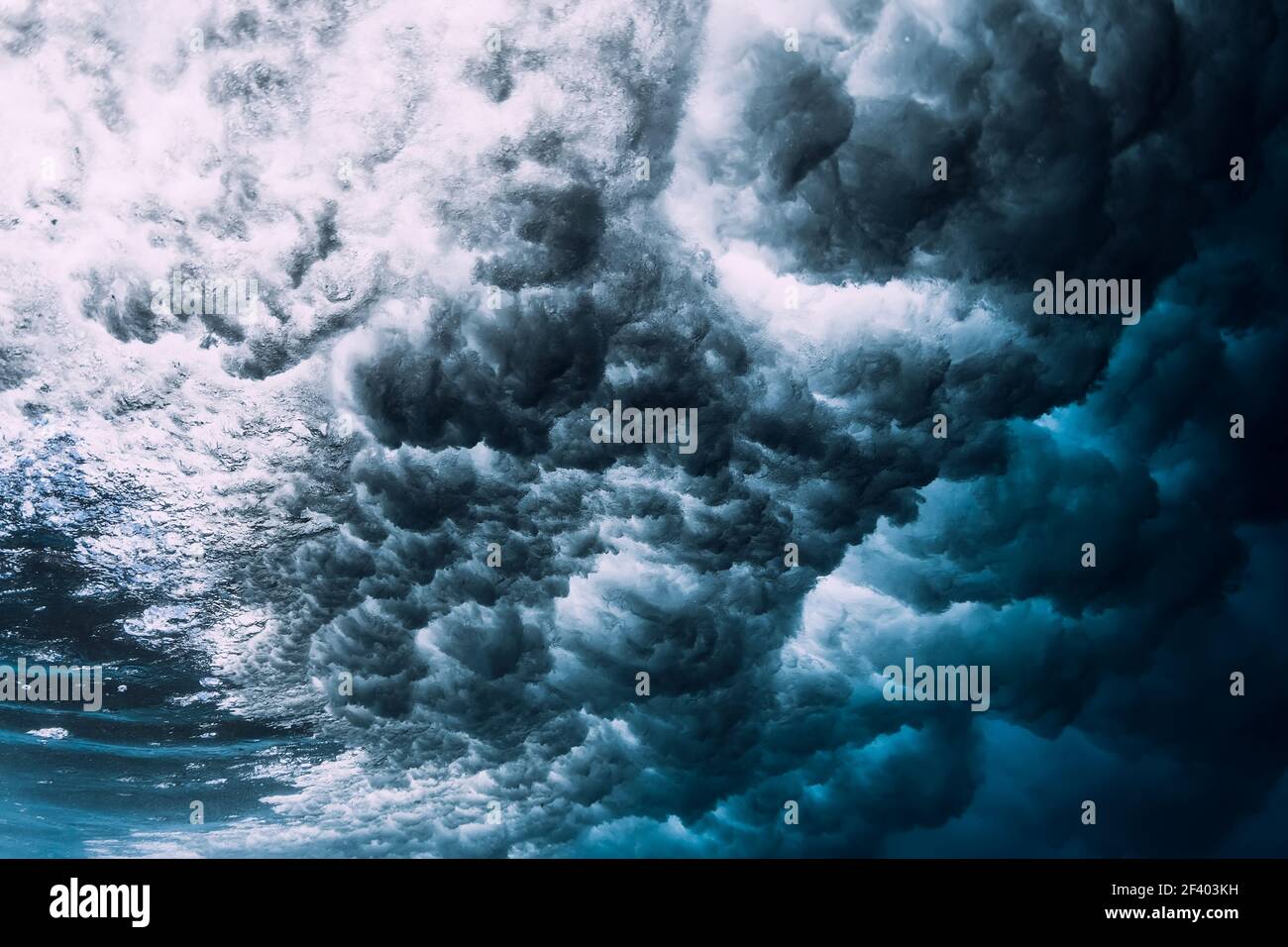Wave underwater in ocean Stock Photo - Alamy