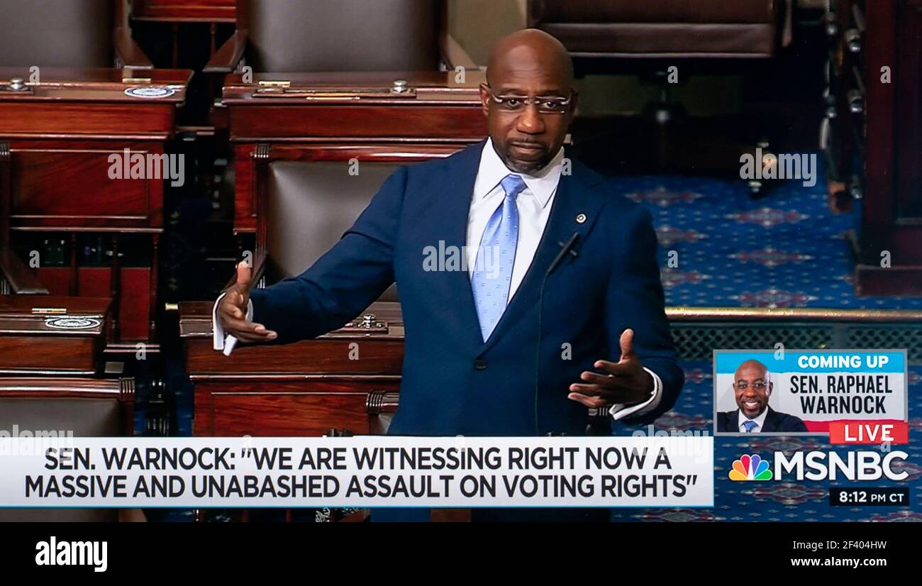 MSNBC replay of a portion of the maiden speech given by U.S. 17th Mar ...