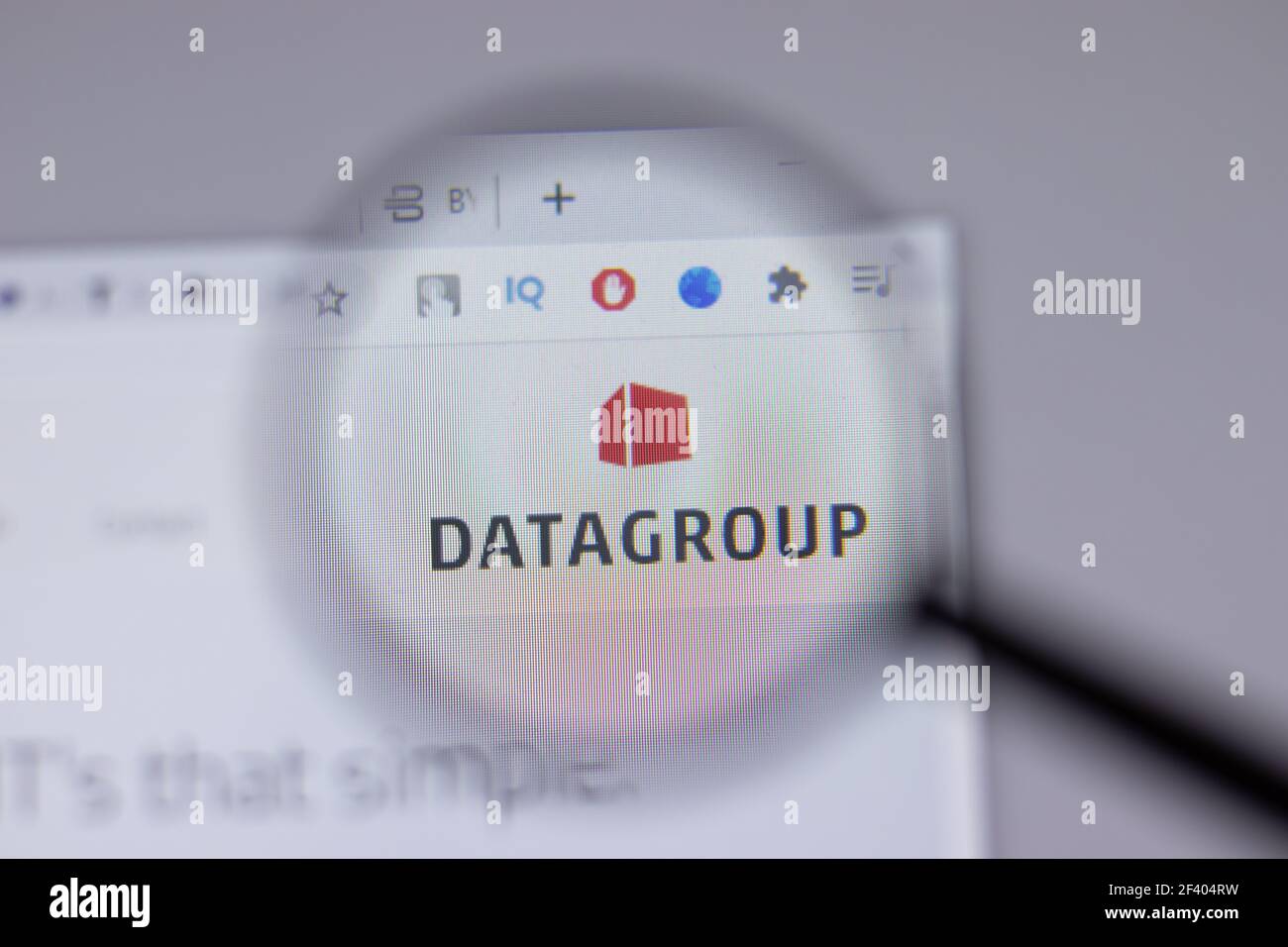 New York, USA - 18 March 2021: Datagroup IT Services Holding AG company ...