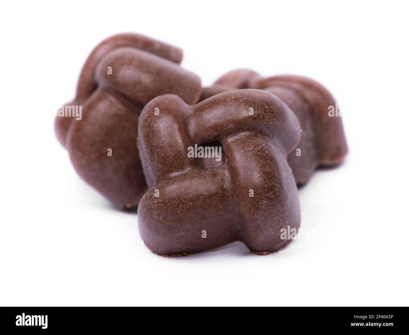 Group of chocolate candies isolated on white background Stock Photo - Alamy