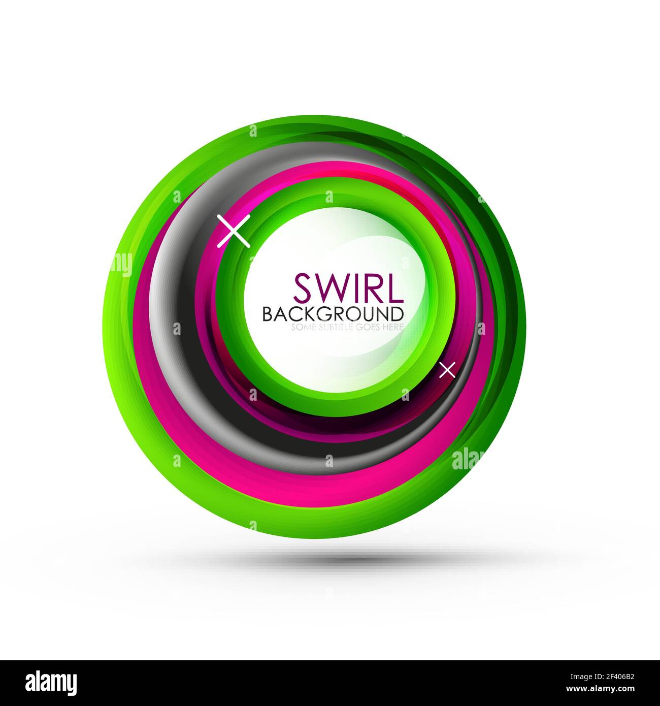 Spiral swirl flowing lines 3d vector abstract background. Spiral swirl ...