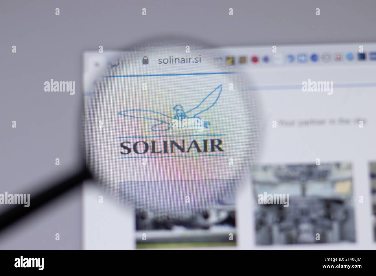 Solinair logo hi-res stock photography and images - Alamy