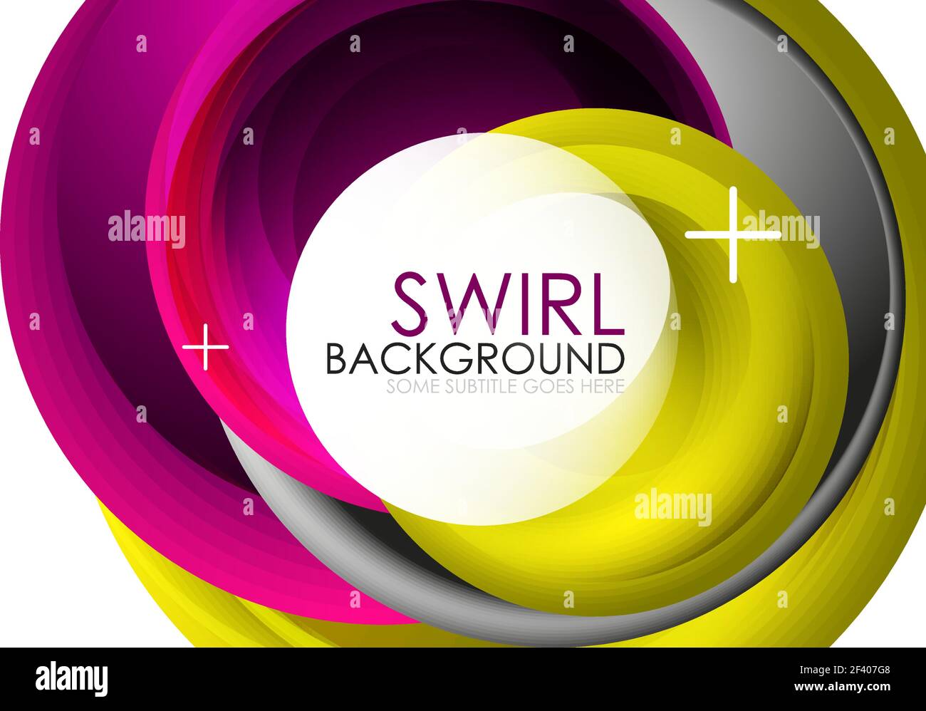 Spiral swirl flowing lines 3d vector abstract background. Spiral swirl ...