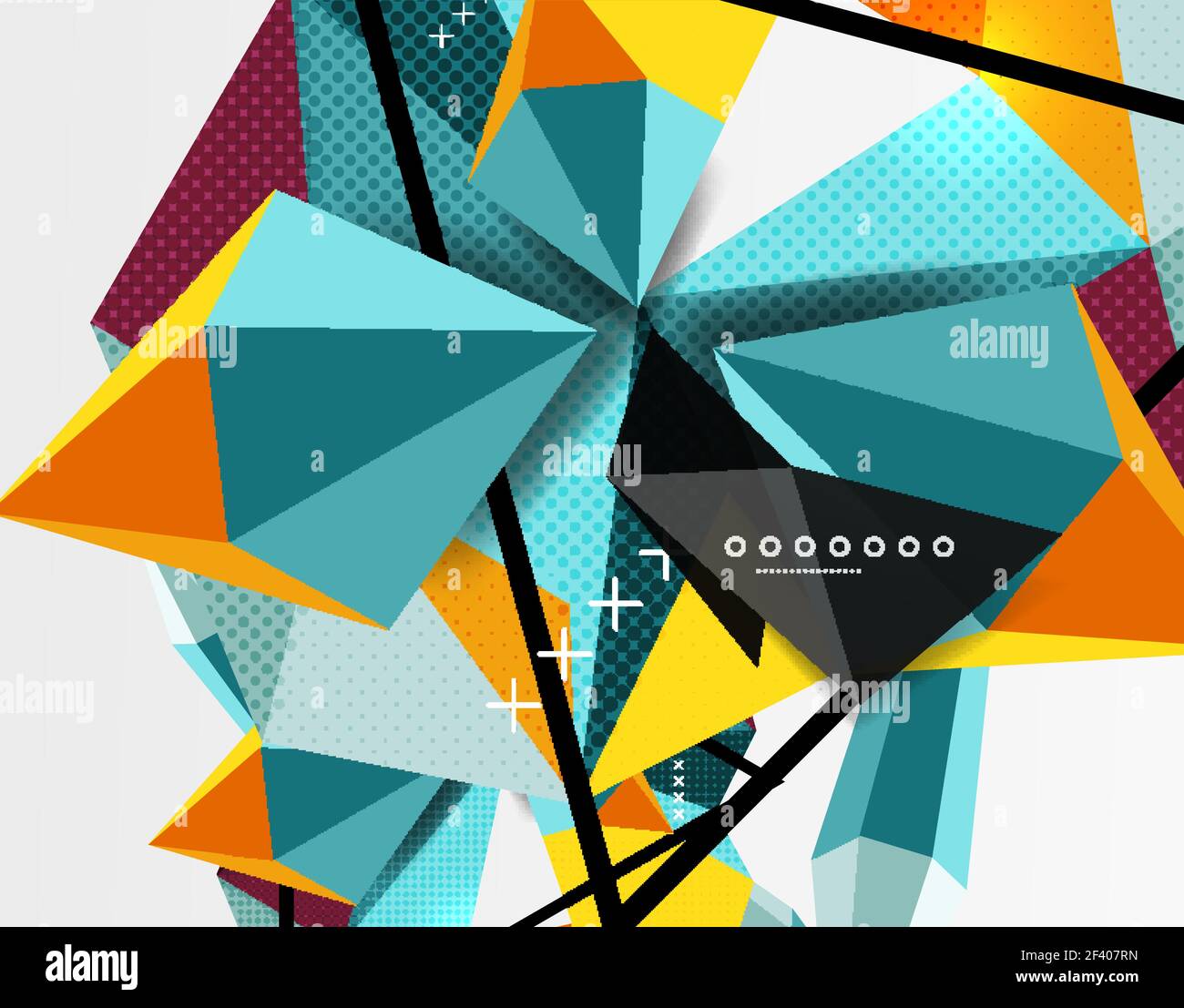 3d polygonal elements abstract background. 3d polygonal elements ...