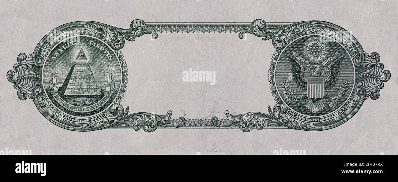 U.S. dollar border with empty middle area for design purpose Stock ...