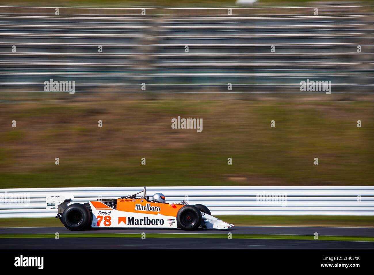 78 McLaren M29 1980 MASTERS Historic Formula 1 action during the 2018 ...