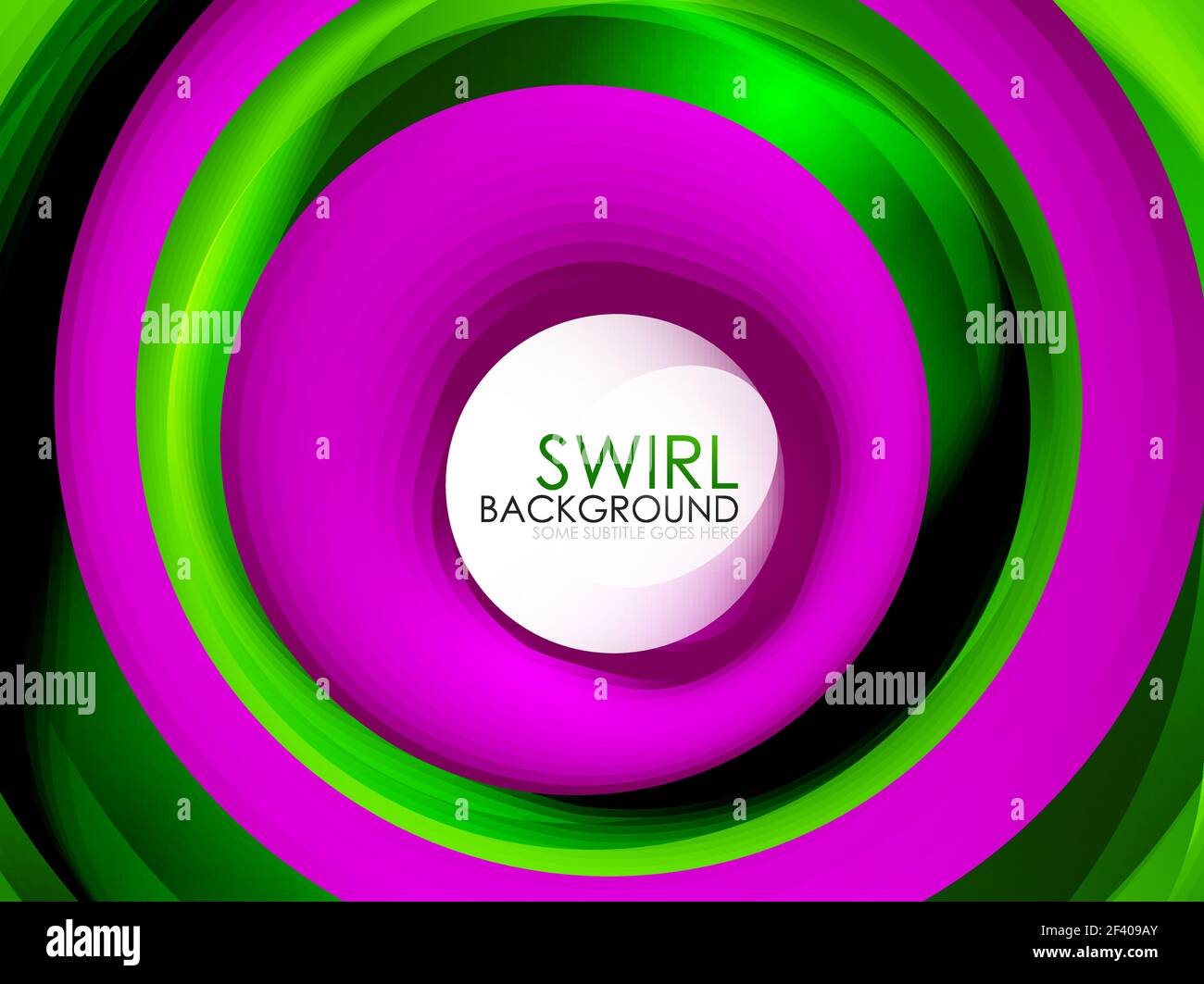 Spiral swirl flowing lines 3d vector abstract digital motion background ...