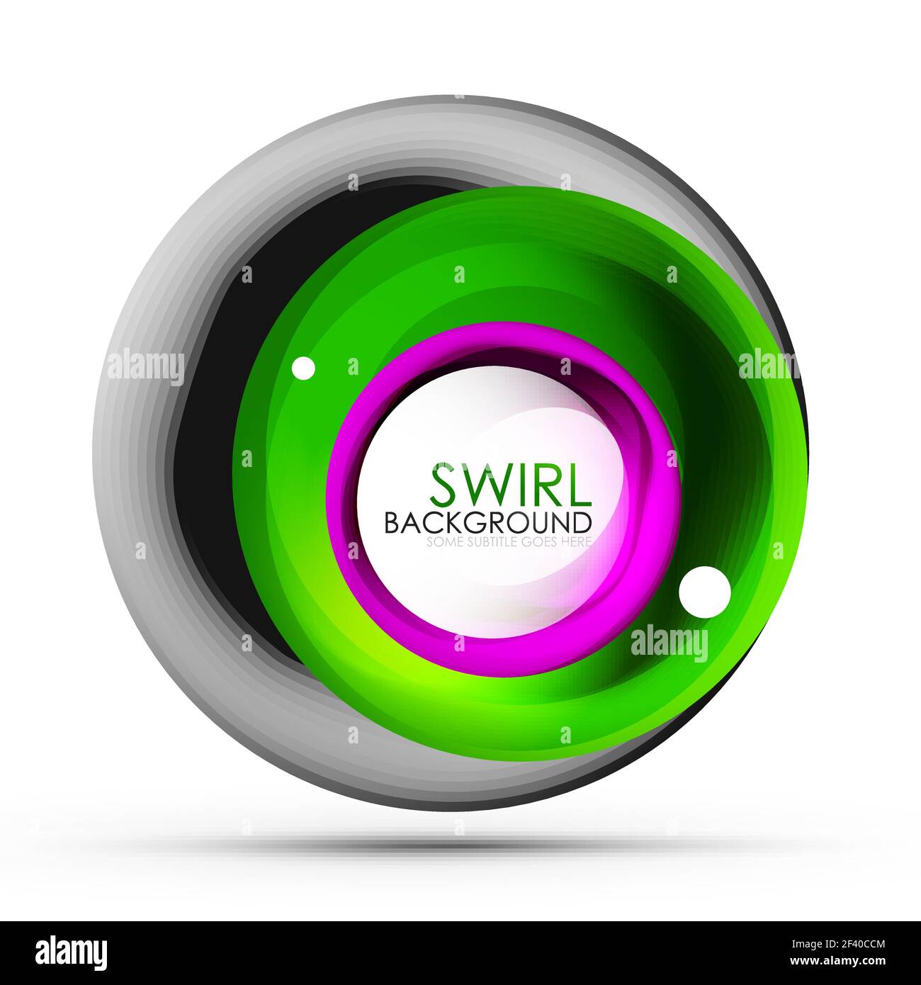 Spiral swirl flowing lines 3d vector abstract digital motion background ...