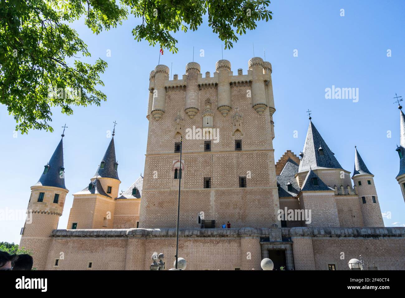 Alcazar of Segovia. Famous Spanish castle World Heritage of Unesco ...
