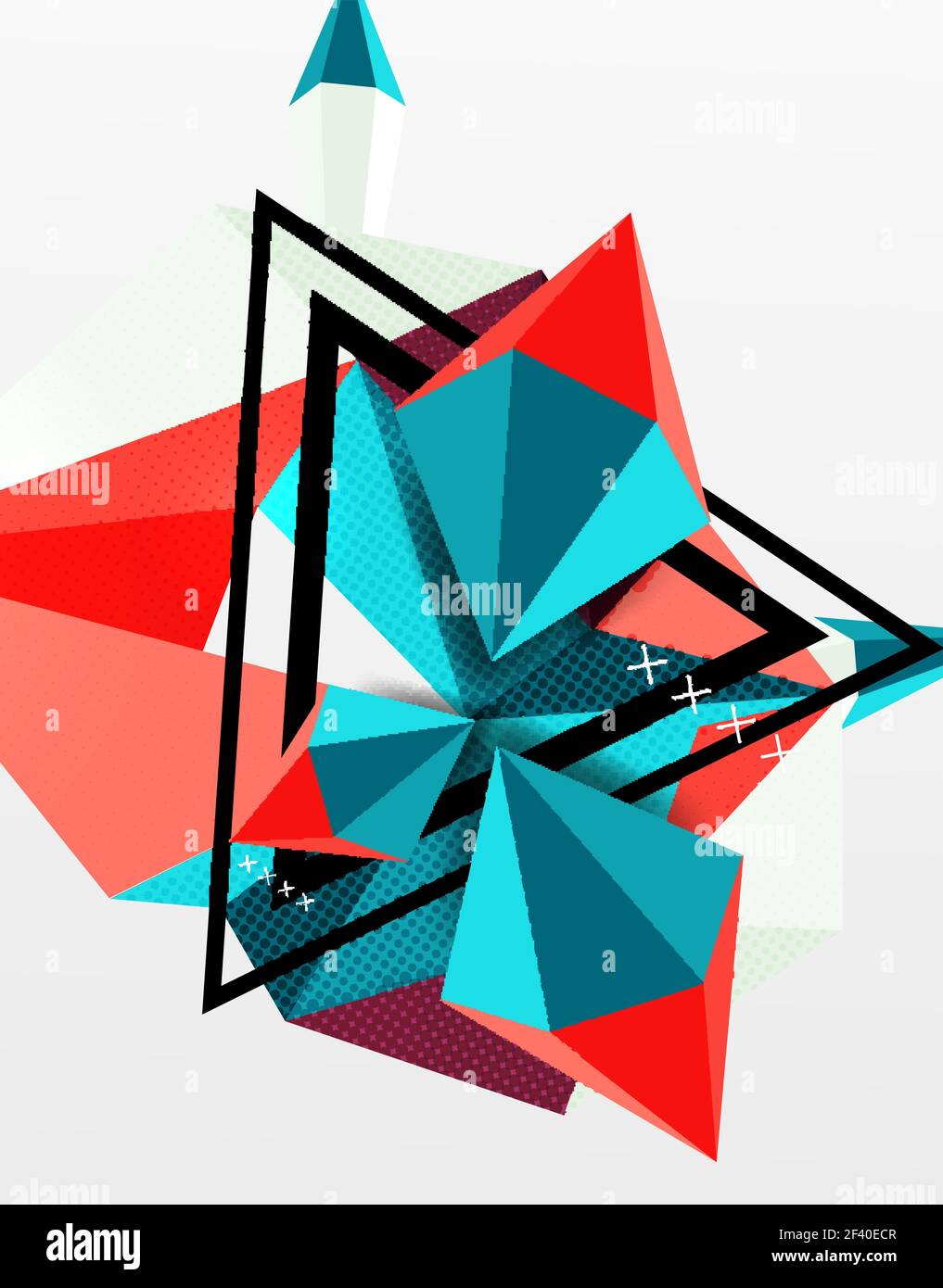 3d polygonal elements abstract background. 3d polygonal elements ...