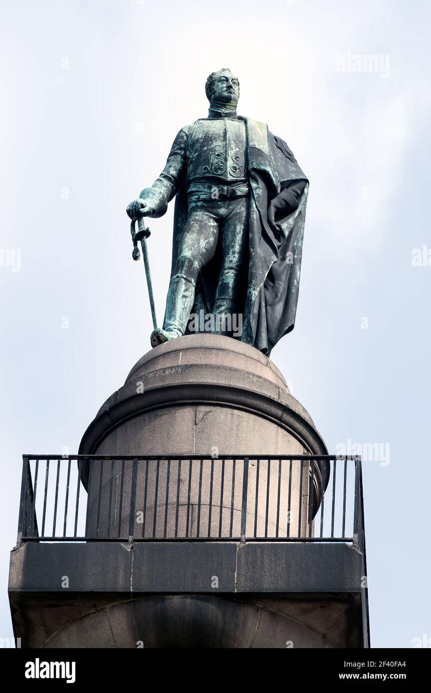 LONDON, UK - JUNE 12, 2010: Statue of Prince Frederick, Duke of York on ...