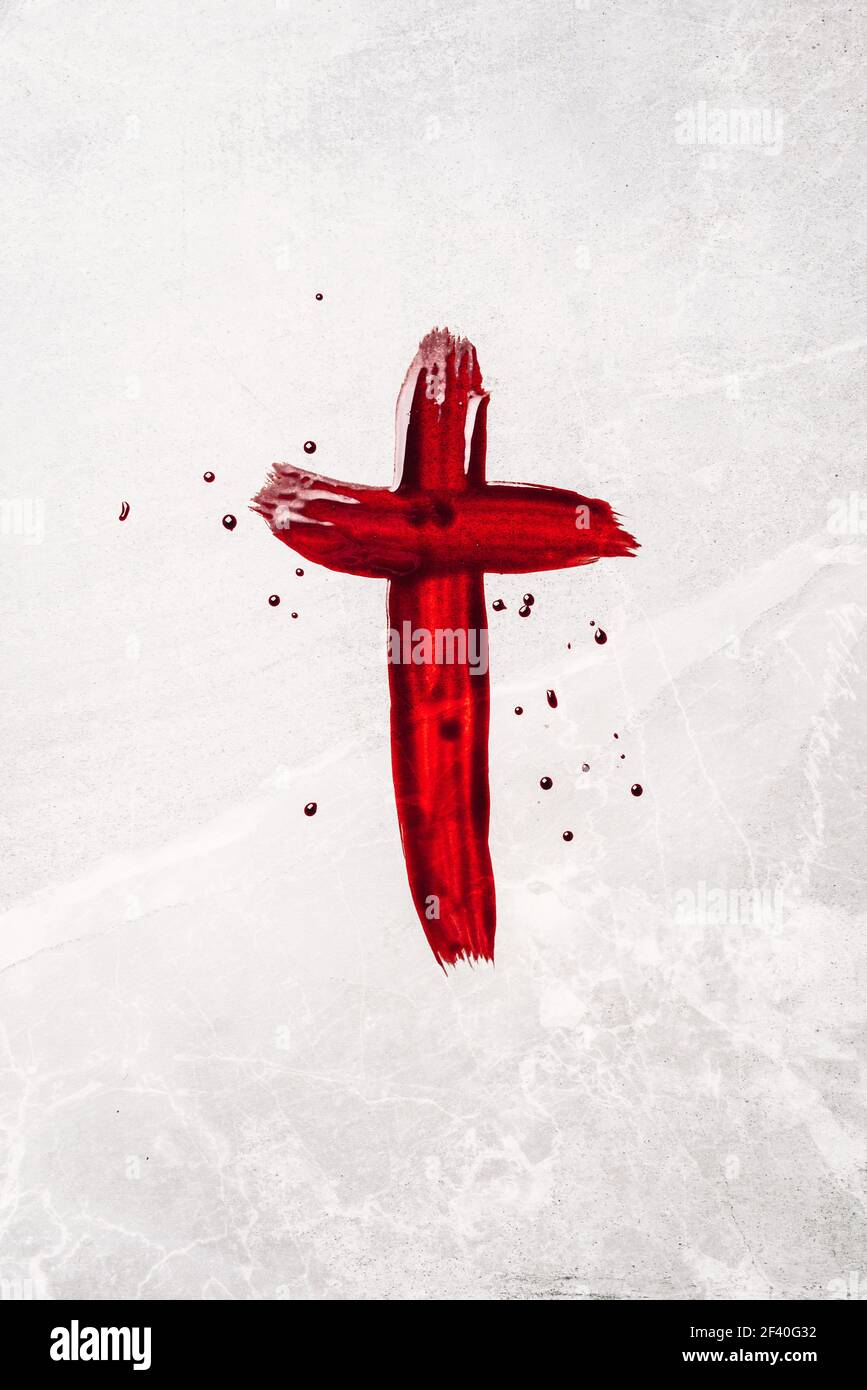 Red crucifix blood hi-res stock photography and images - Alamy