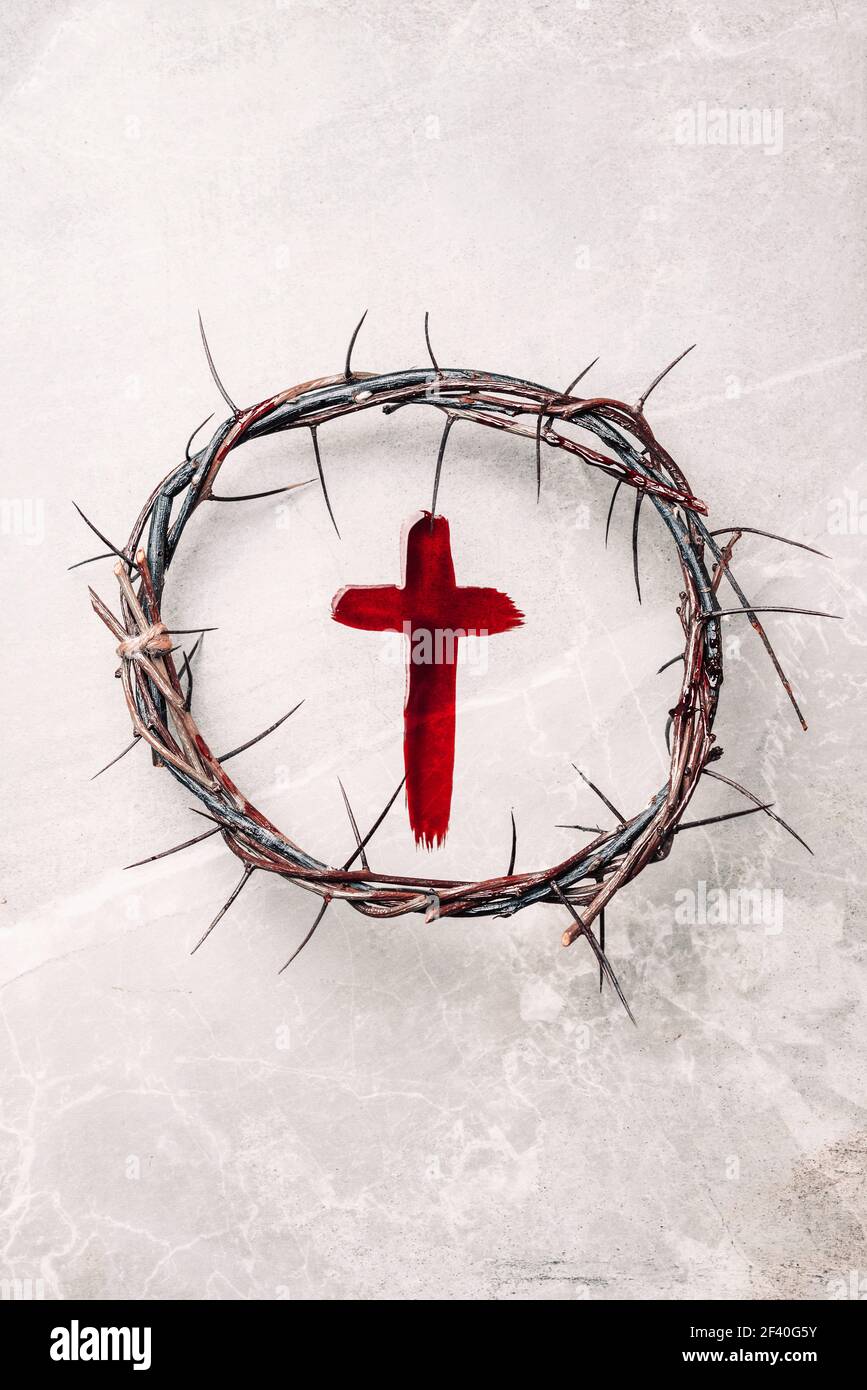 Jesus Crucifixion Blood Red High Resolution Stock Photography and ...