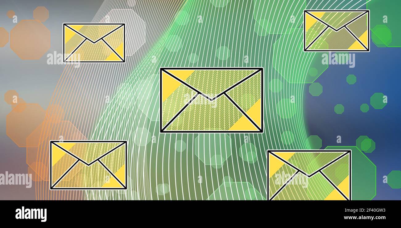 Illustration of an email concept Stock Photo - Alamy