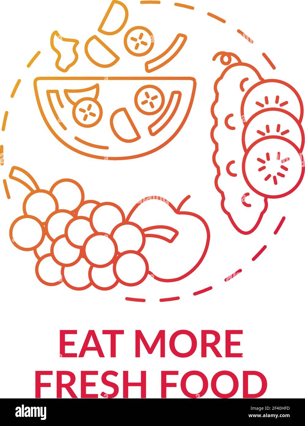 Eat more vegetables Stock Vector Images - Alamy