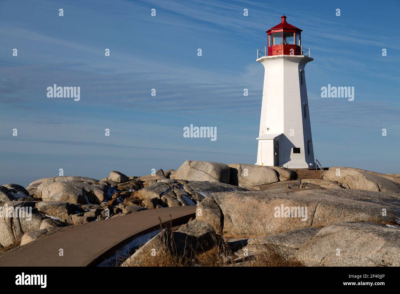 Peggys Point Lighthouse at Peggy's Cove in Nova Scotia, Canada. The ...