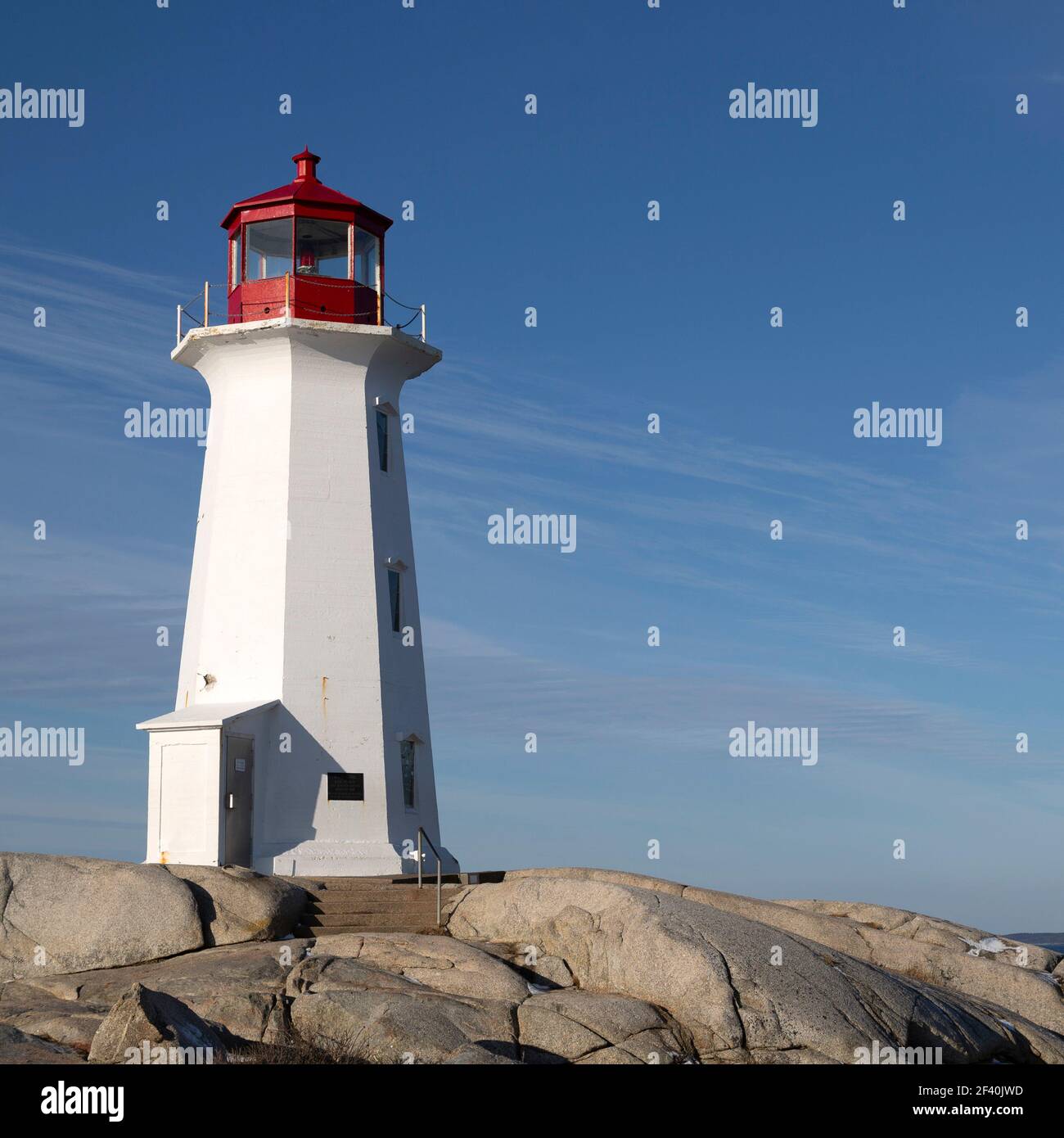 Peggys Point Lighthouse at Peggy's Cove in Nova Scotia, Canada. The ...