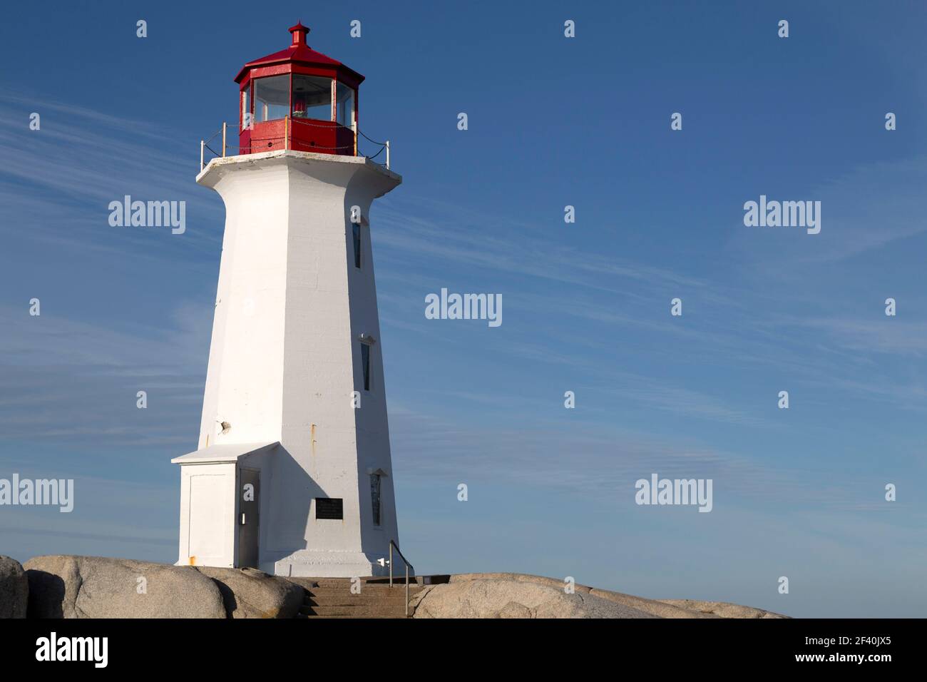 Peggys Point Lighthouse at Peggy's Cove in Nova Scotia, Canada. The ...