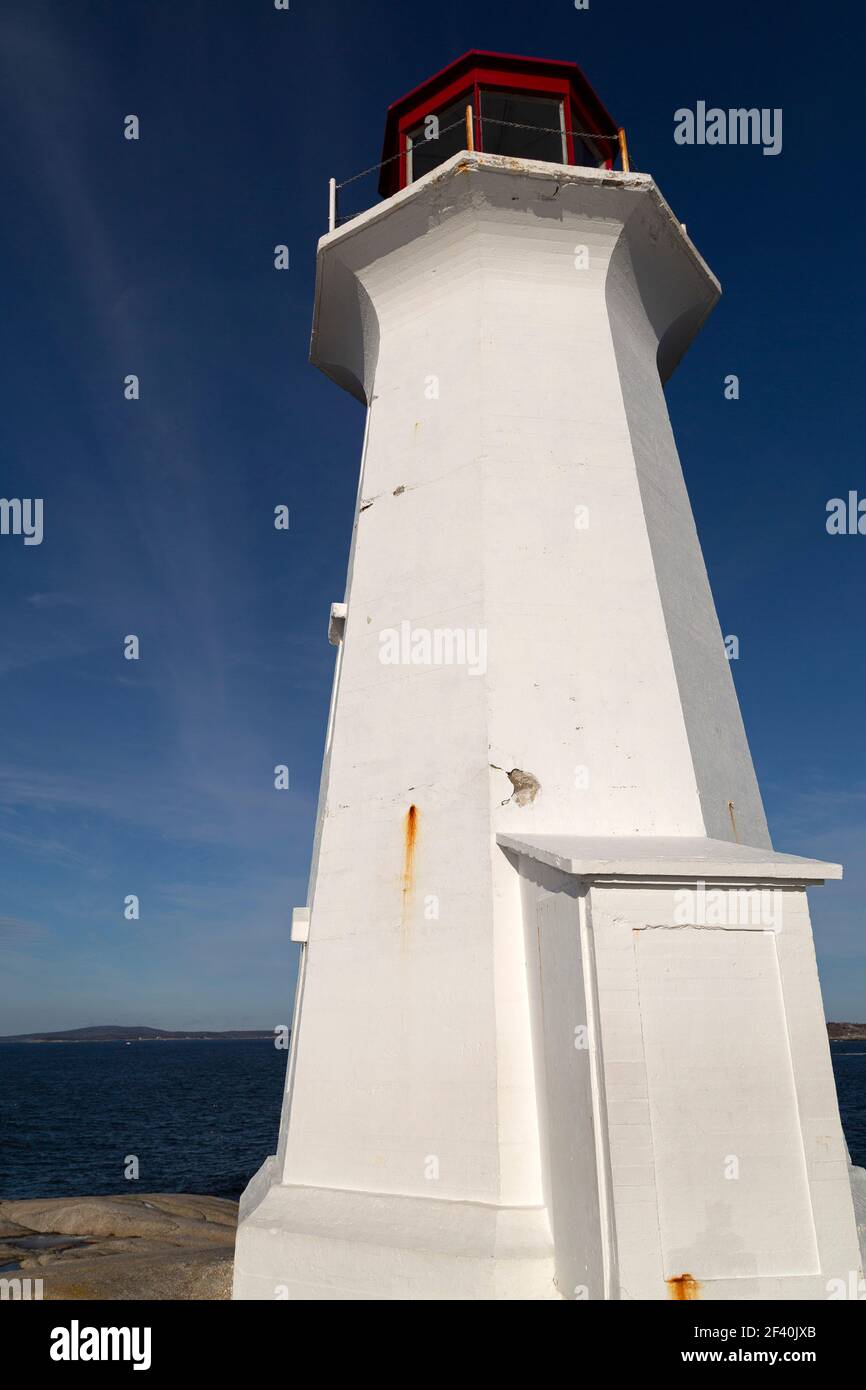 Peggys Point Lighthouse at Peggy's Cove in Nova Scotia, Canada. The ...