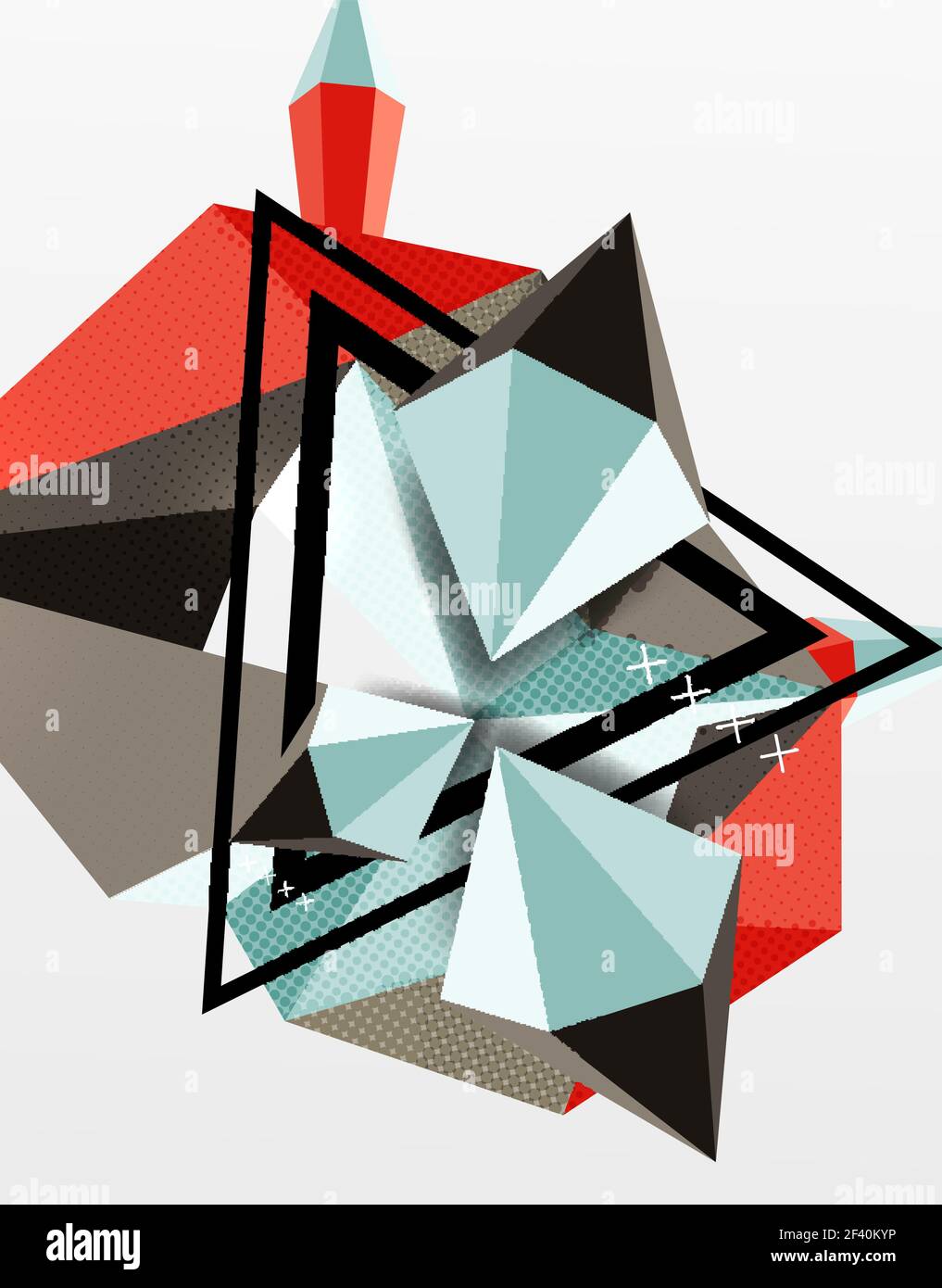 3d polygonal elements abstract background. 3d polygonal elements ...