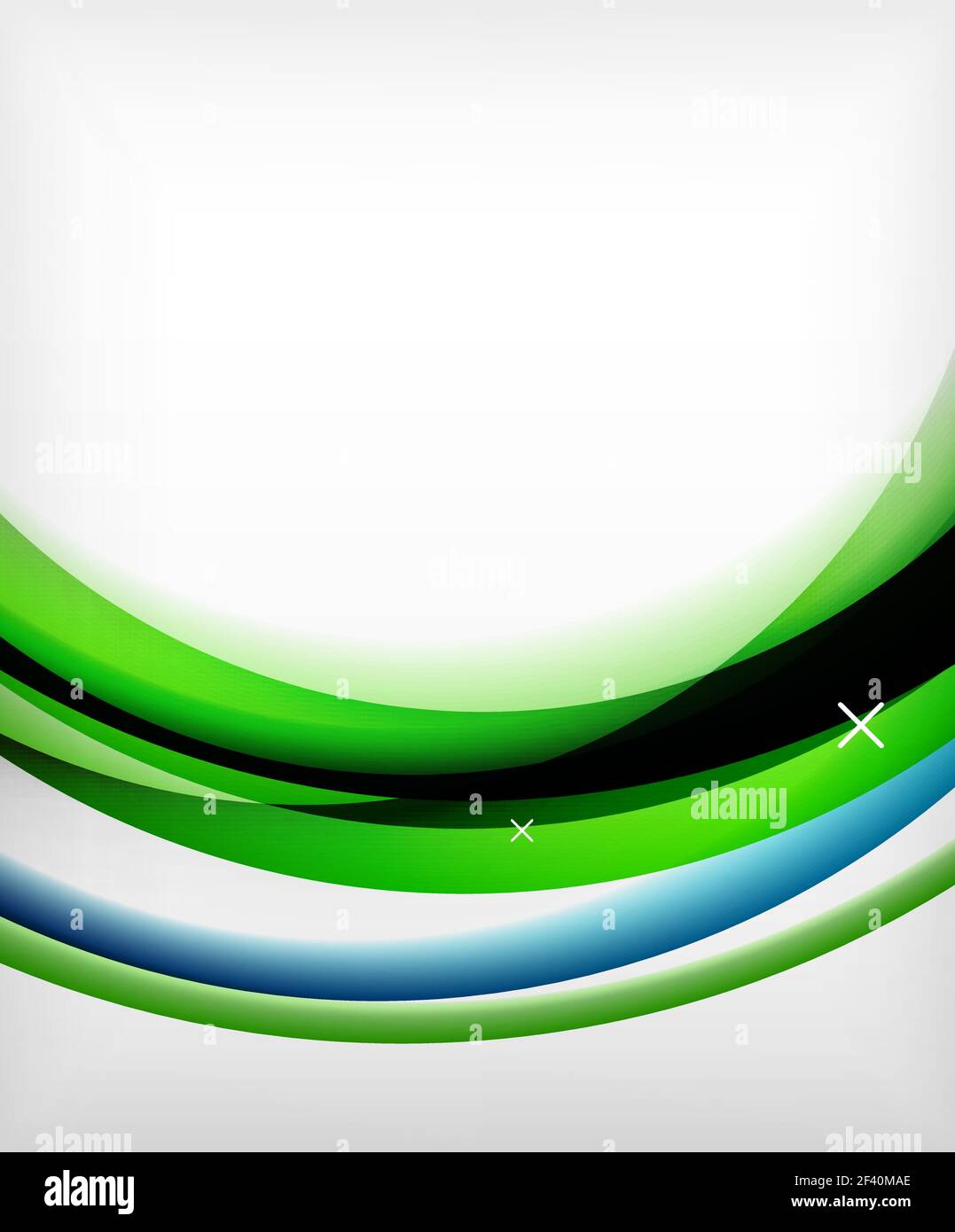 Glossy wave vector background with light and shadow effects, white ...