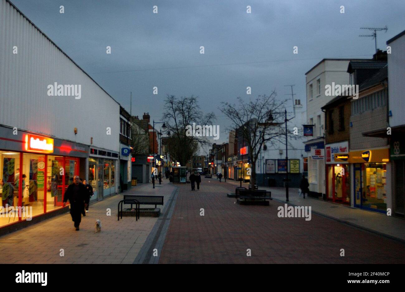 GILLINGHAM HIGH ST MARCH 2002 Stock Photo - Alamy