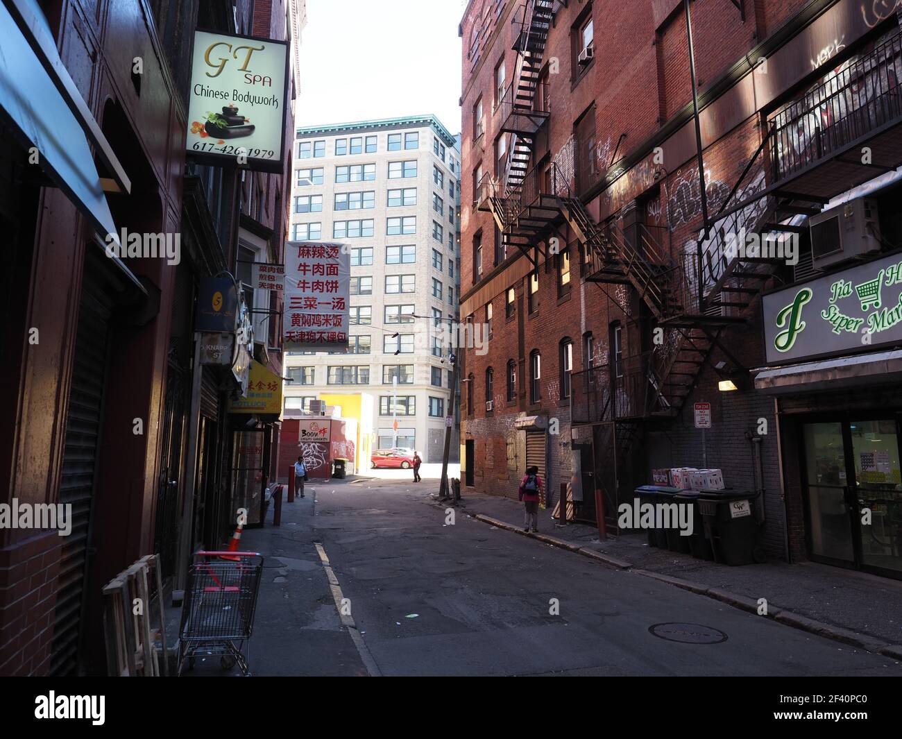 Daytime image taken in downtown Boston's Chinatown Stock Photo - Alamy