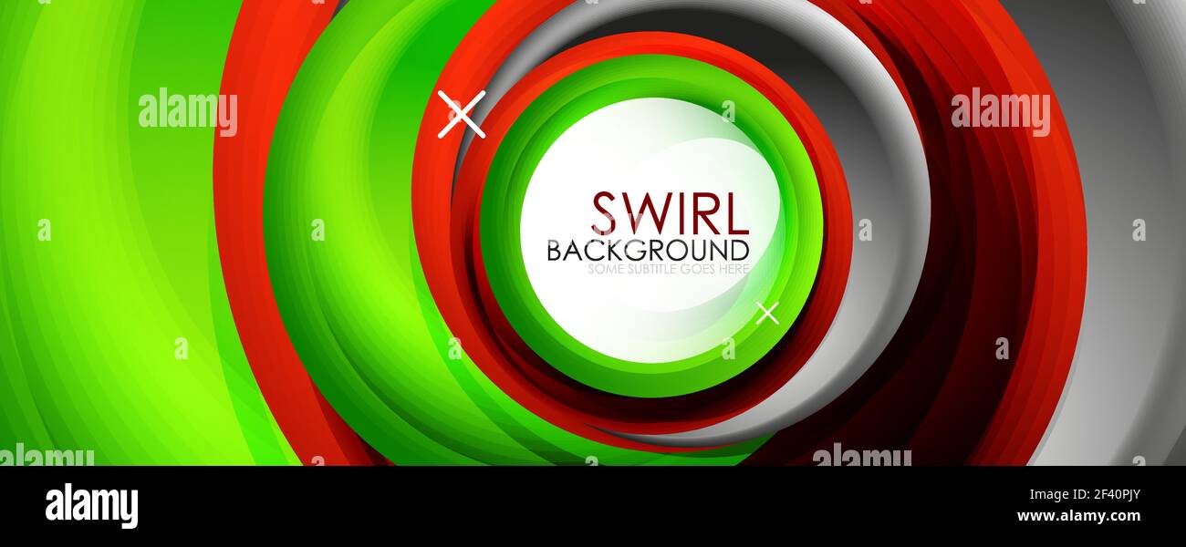 Spiral swirl flowing lines 3d vector abstract background. Spiral swirl ...