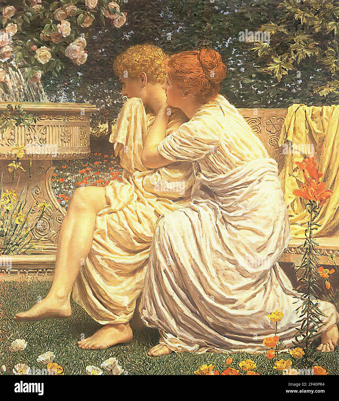 Albert Joseph Moore - an Idyll 1893 Stock Photo - Alamy