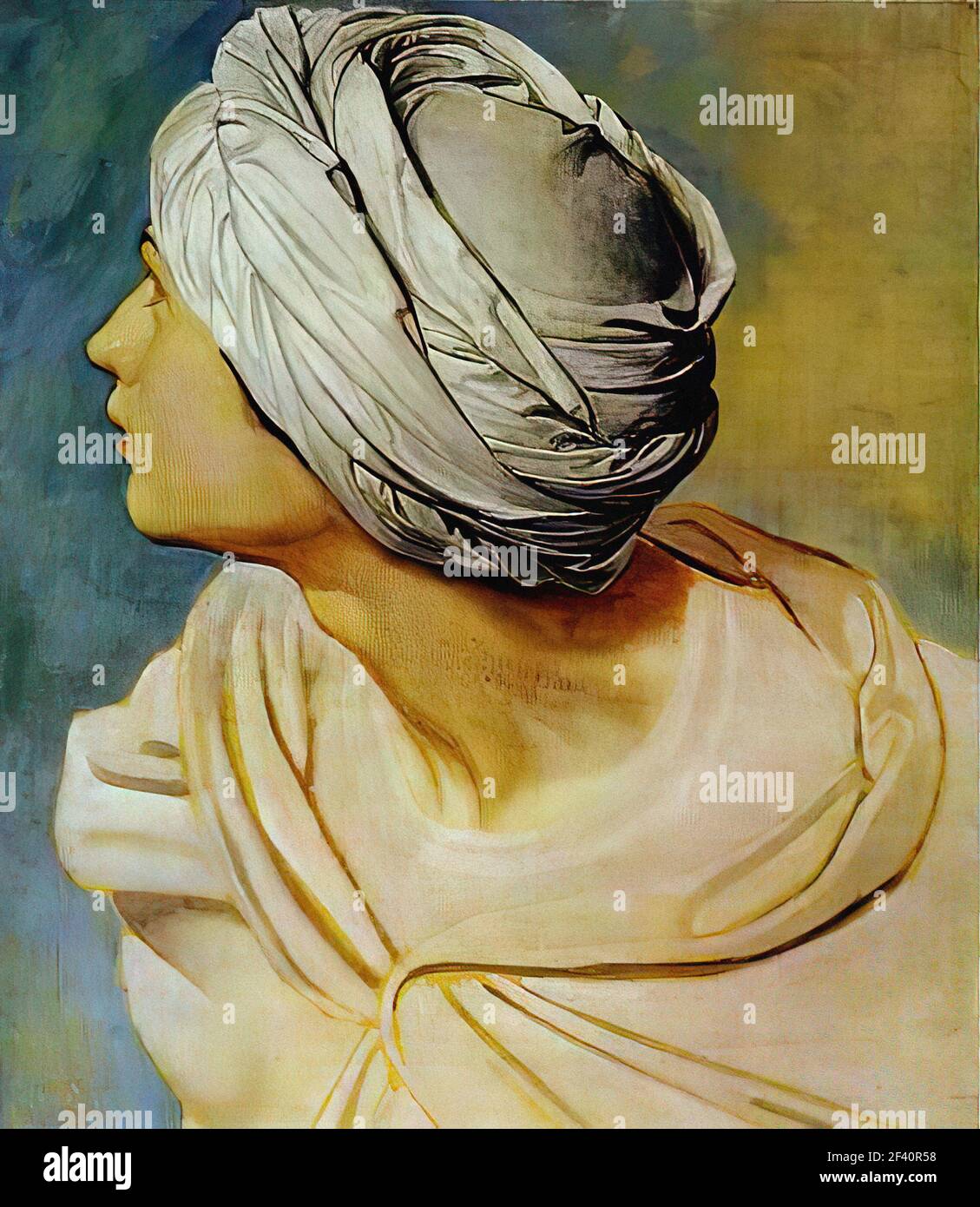 Alexandre Ivanov - Sketch Man C 1845 Stock Photo - Alamy